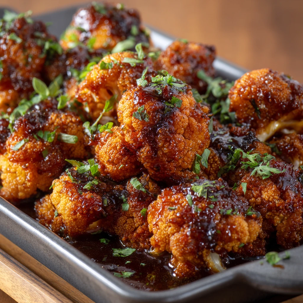 Sweet and Savory Glazed Baked Cauliflower – Lovable Recipes